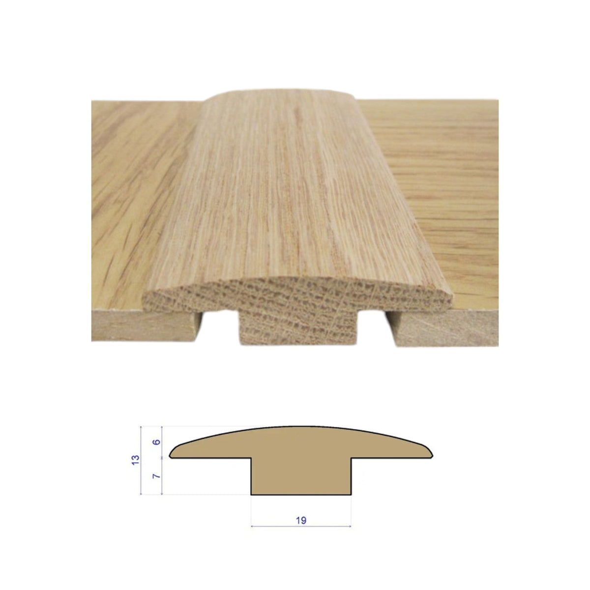 T-Section - Solid Oak Thresholds–T Section